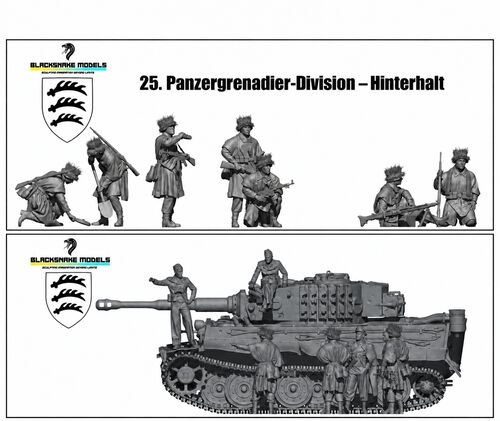 NEW! BlackSnake Model PG-PC-03 German WWII Panzergrenadiers & Panzer Elite (14 Figures)