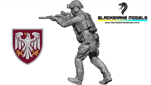 NEW! BlackSnake Model UKS-17-16 82nd Ukrainian Air Assault Brigade Soldier No.4 (1 Figure)