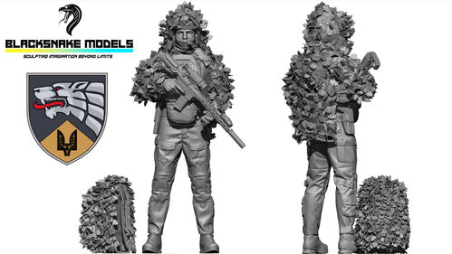 NEW! BlackSnake Model SSO-01-16 Ukrainian 140th Separate Special Purpose Regiment - Operator No.1 (1 Figure)