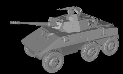 NEW! EMP3D 72019017-43 EE-9 Cascavel - Otwarte Włazy - Lufa W Górę