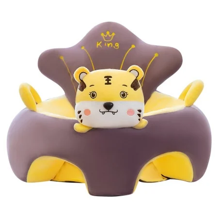 Plišana foteljica za bebe Tiger King - braon ( KLK2703-TKB )
