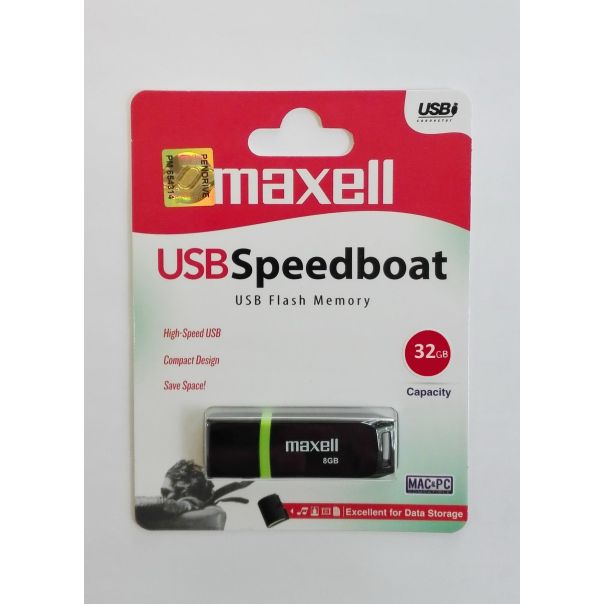 Maxell usb speedboat 2.0 black 32gb