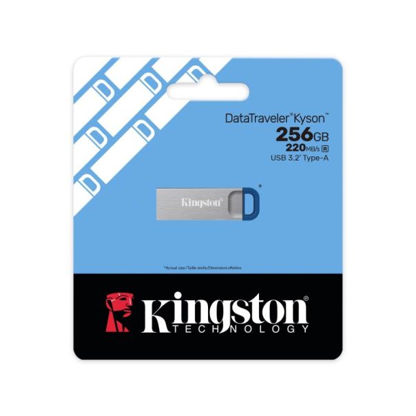 KINGSTON 256GB DataTraveler Kyson G2 USB 3.2 flash DTKNG2/256GB sivi