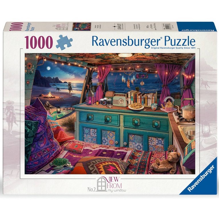 Ravensburger puzzle (slagalice) 1000pcs Pogled sa mog prozora br. 2 – Kamper RA12001757