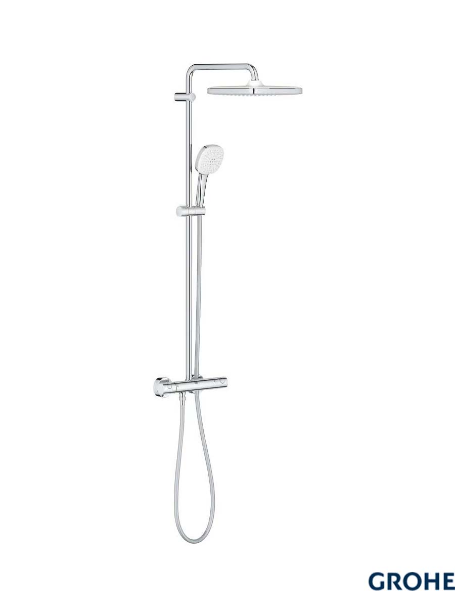 Termostatska baterija sa usponskim tušem Grohe 26689001 Tempesta System 250 Cube