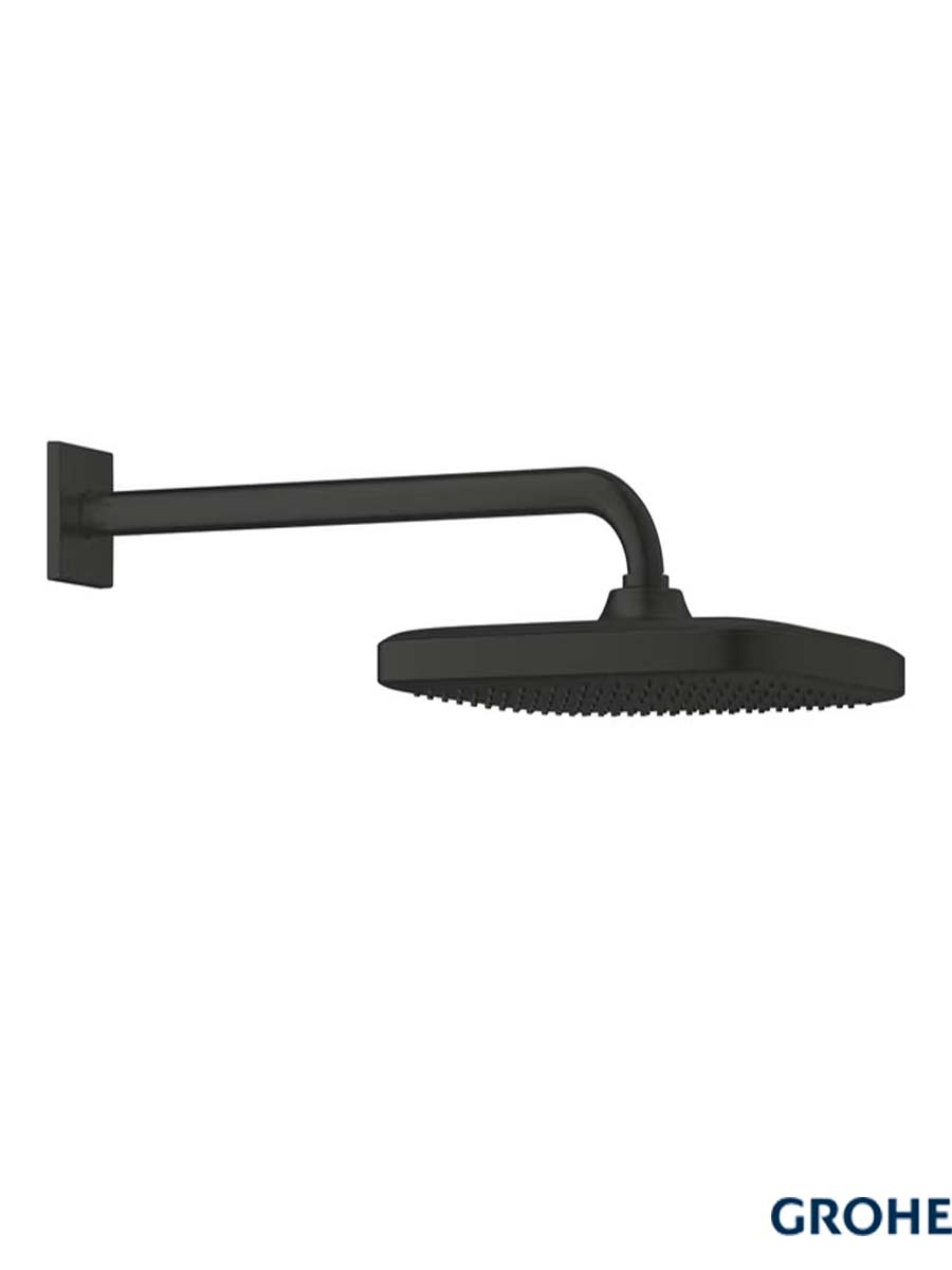 Ruža tuša 250mm Grohe 266872430 Tempesta Cube sa držačem 380mm matte black