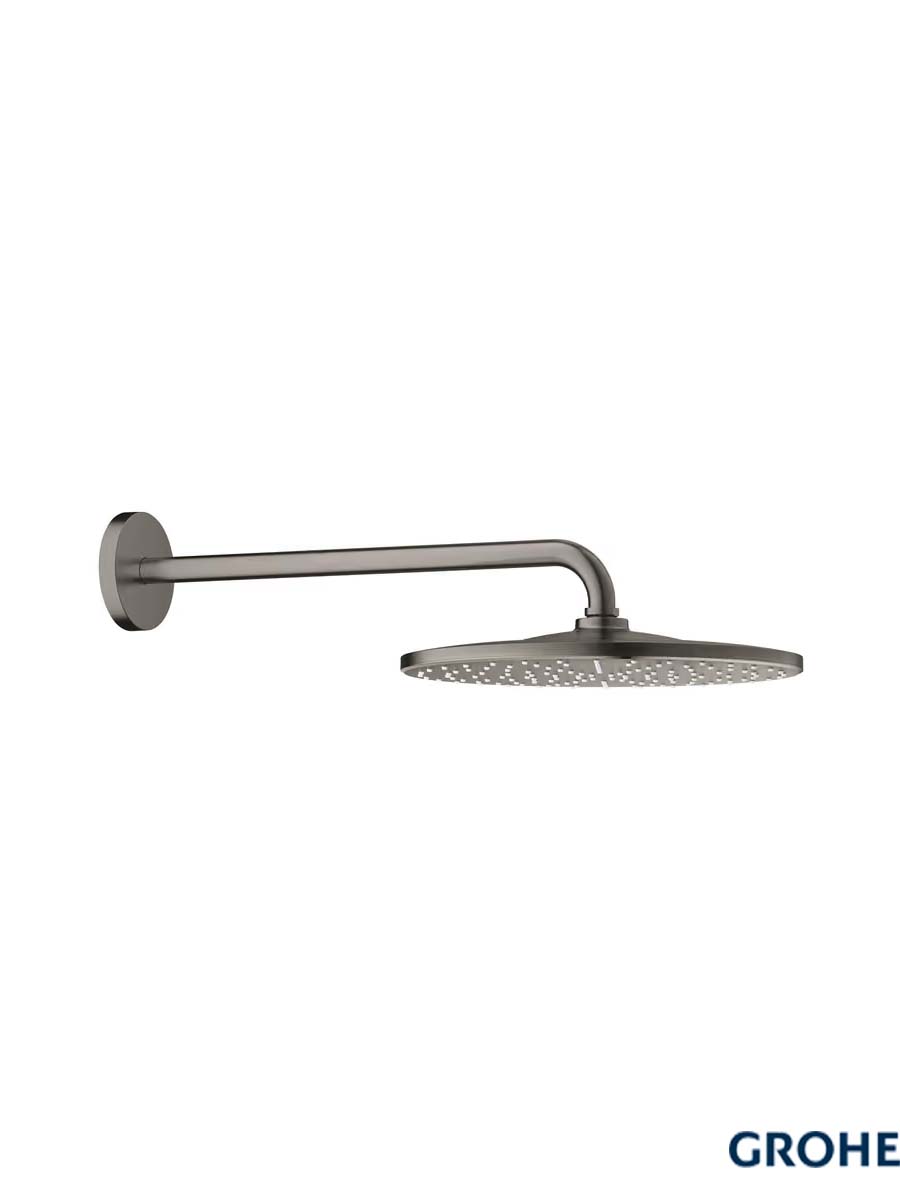 Ruža tuša 310mm Grohe 26558AL0 Rainshower Mono sa držačem 422mm brushed hard graphite