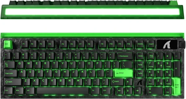 GAMING TASTATURA ATTACK SHARK R98HE MAGNETIC SWITCH/RT/SNAP TAP/DKS/MT/TGL/FLUORESCENT GREEN