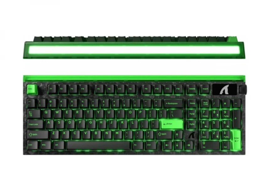 Gaming tastatura Attack Shark R98HE Magnetic Switch/RT/Snap Tap/DKS/MT/TGL/Fluorescent Green