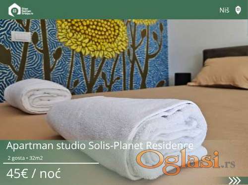 Stan Na Dan Niš Apartman studio Solis-Planet Residence