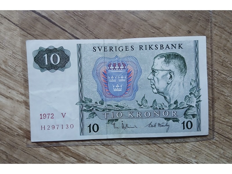 N 74 - Švedska - 10 kruna 1972 - opis -