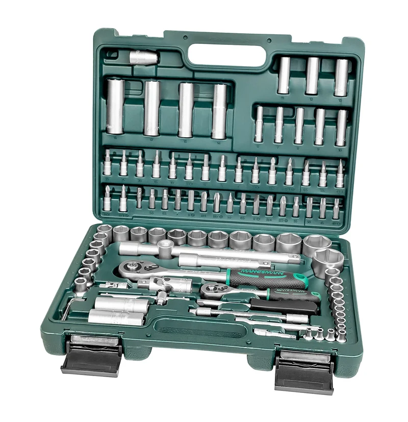 MANNESMANN Set nasadnih ključeva 1/4" i 1/2" — 94 dela, kofer