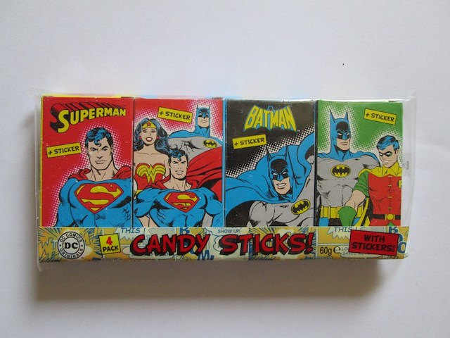 DC COMICS - Candy Sticks - sa slicicom