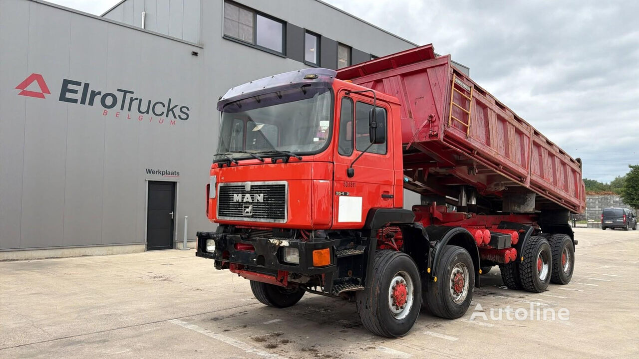 MAN 35.402 (8X6 / 3 PONTS / LAMES / BIG AXLE / 6 CYLINDER / GRAND PO kiper