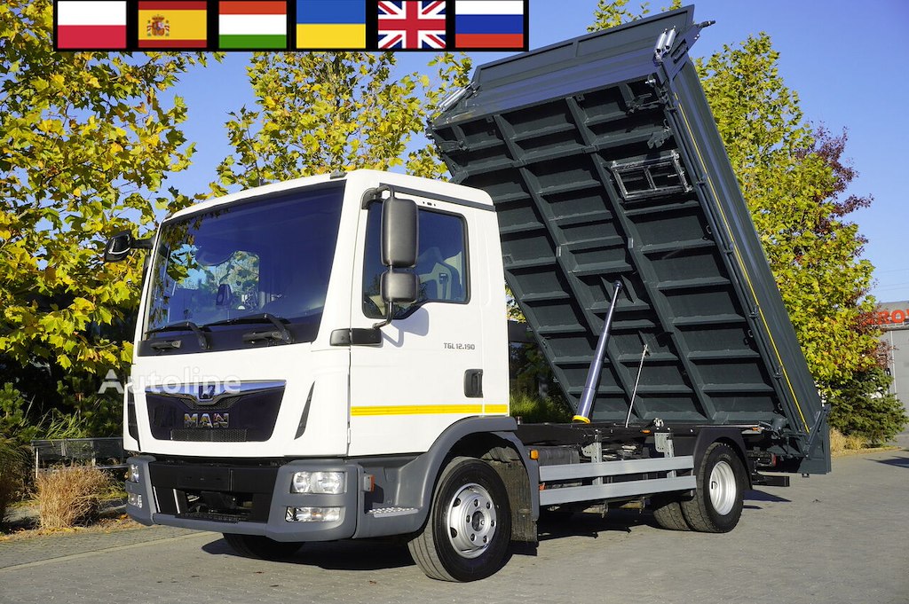 MAN TGL 12.190 / NEW 3-way tipper / 100 tho. km kiper
