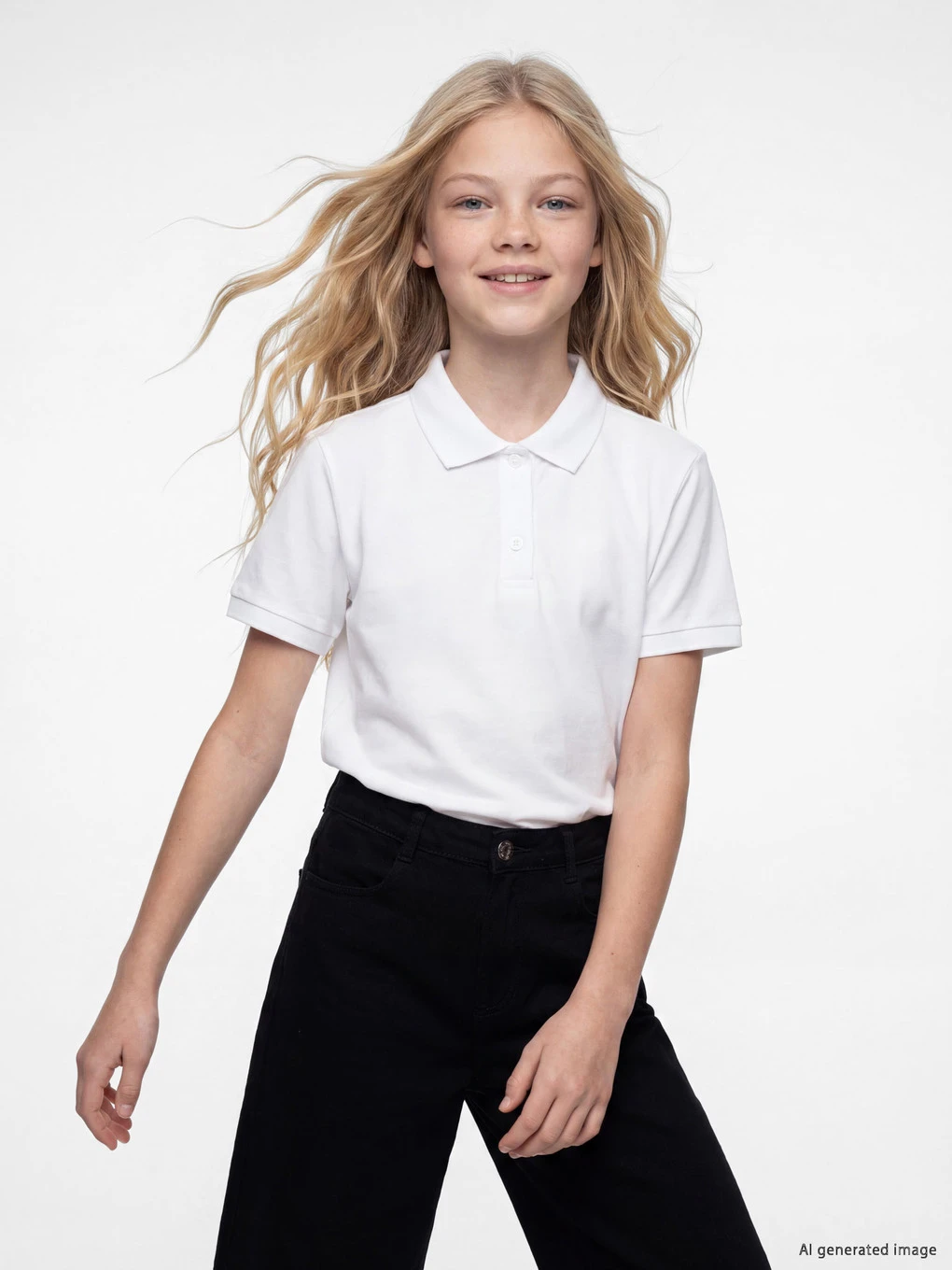 LCW Kids Polo Kragna Devojčice 2 Pakovanja Pike Majica