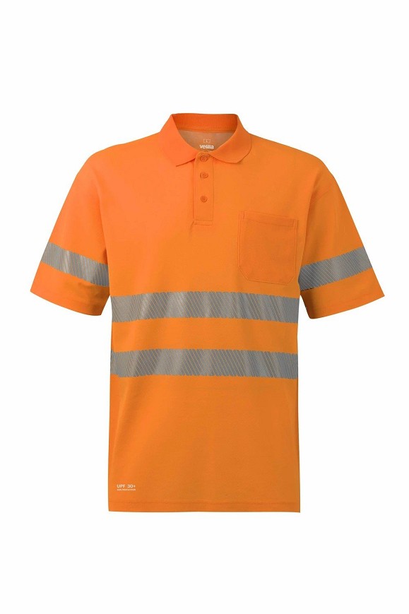 Pamučna polo majica visoke vidljivosti kratkih rukava, RCS, 150 gr