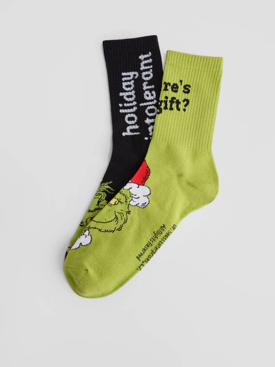 Duge čarape paket od 2 komada The Grinch