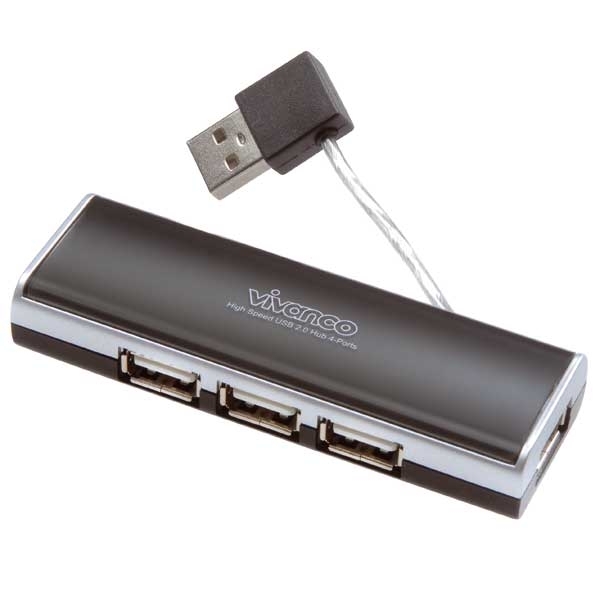 HUB USB 2.0 4 Vivanco Notebook