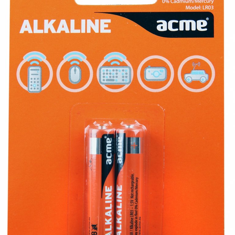 Baterije ACME alkalne LR03 AAA pak 1/2