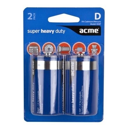 Baterije ACME R20P 1,5V Super Heavy Duty pak 1/2
