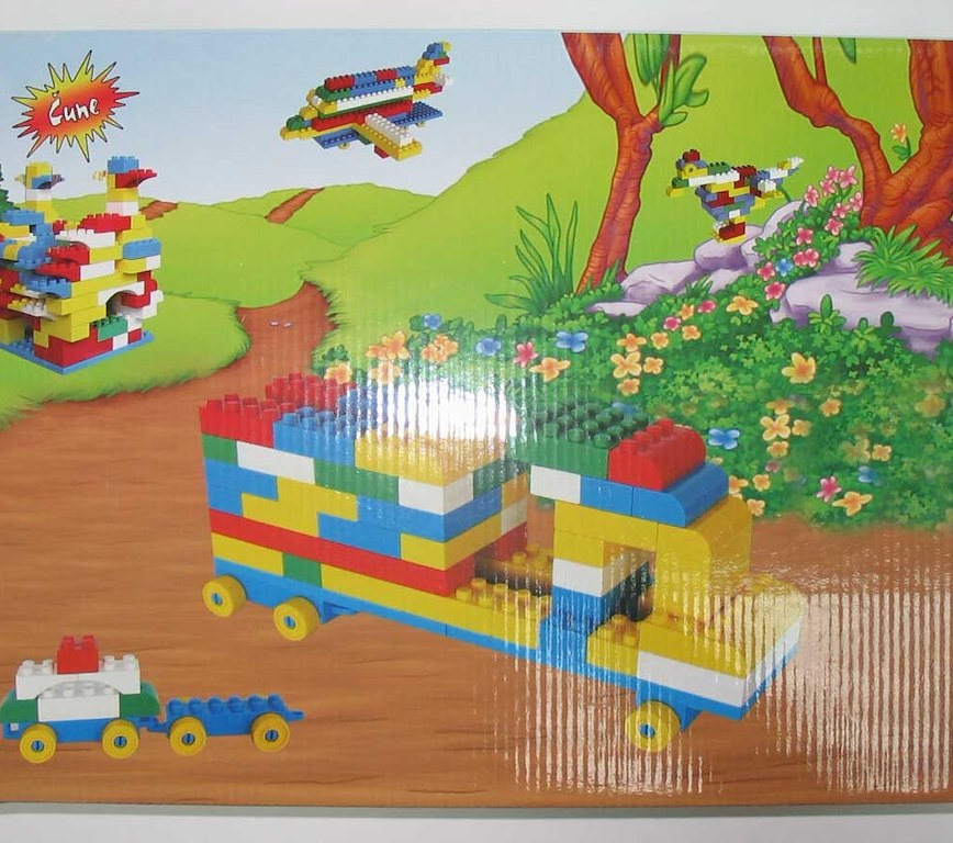 PlastiÄne kocke-Lego u kartonskoj kutiji 1/75