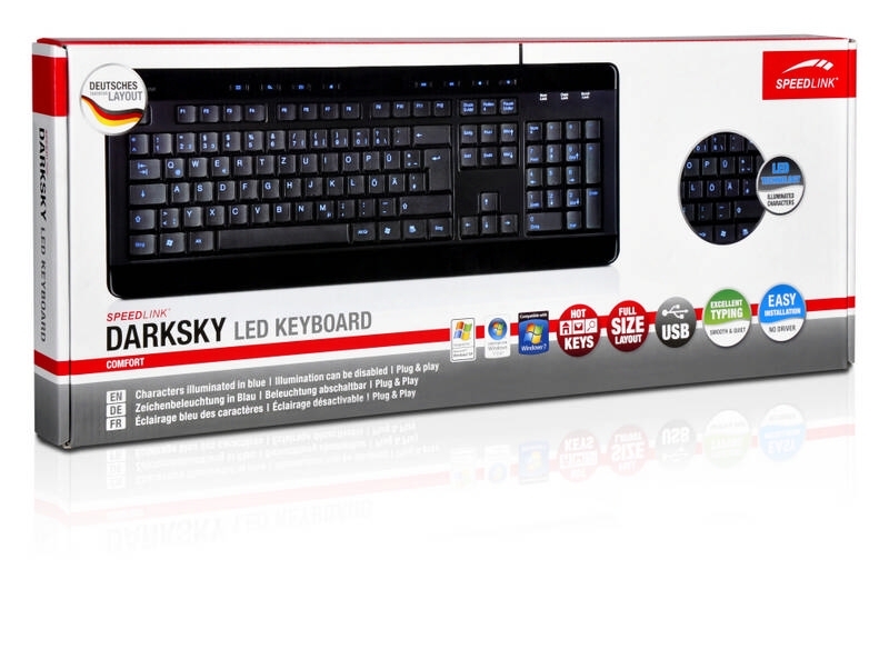 Tastatura DARKSKY LED USB - US Layout