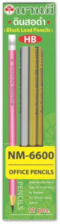 Grafitna olovka metalik (zlatna/srebrna) NM-6600, HB