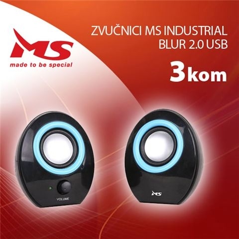 ZvuÄnici MS Industrial Twins 2.0 USB 3kom