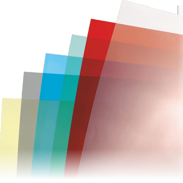 Folija PVC za koriÄenje u boji prednja strana providna, A4 150 my