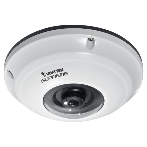 Vivotek FE8172V Fisheye dome IP66 anti-vandal IK10 dan-noć IP kamera, 5 Mega Pix WDR, 360° Surround, H.264, ePTZ, lokalno snimanje, EN50155 standard za EMI i vibracije, mikrofon, DI+DO, Tamper, PoE