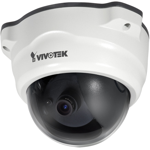 Vivotek FD8133V mini dome outdoor IP66 anti-vandal IK10 IP kamera, 1 Mega Pixel, 30 fps, 0.3 Lux, H.264+MPEG4+MJPEG Multi Stream, ePTZ, Adaptive Streaming, Cropping, BLC, Privacy maske, lokalno sn...