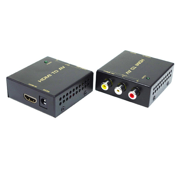 HDMI to AV converter CKL-HAV, input 1 x HDMI (1080p@60Hz), output Composite Video & Audio (L/R)