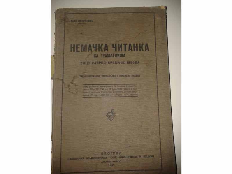 NEMAČKA ČITANKA - 1938 GODINA
