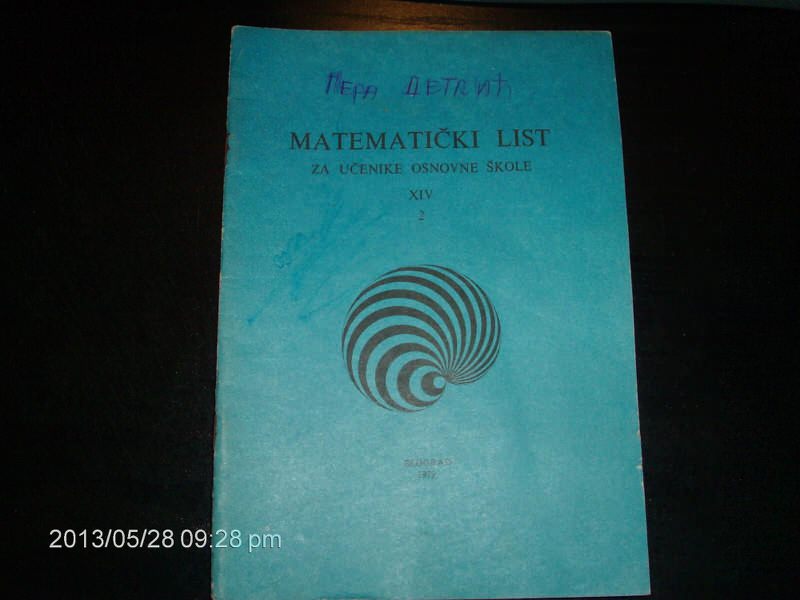 MATEMATICKI LIST BR.2 1979.GODINA