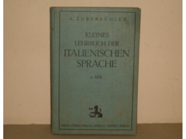 ITALIJANSKI JEZIK , antikvarna na nemackom , 1927.