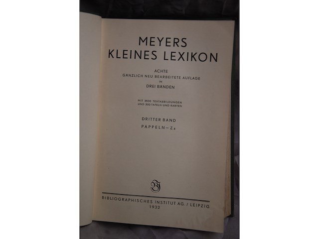 Meyers kleines lexikon izdanje 1932.