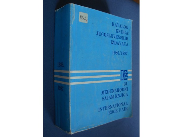 KATALOG KNJIGA JUGOSLOVENSKIH IZDAVACA 1986\87