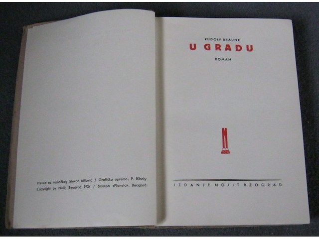 Rudolf Braune: U gradu, 1934.god