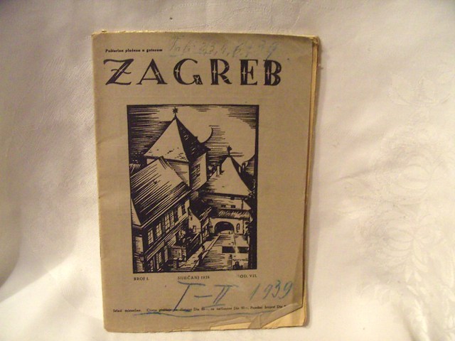 Zagreb broj 1 1939 godine