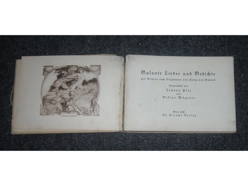 Galante Lieder und Gedichte, 1926.god