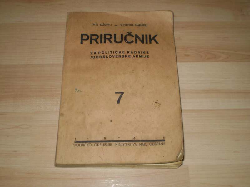 Prirucnik za politicke radnike jugosl. armije iz 1945