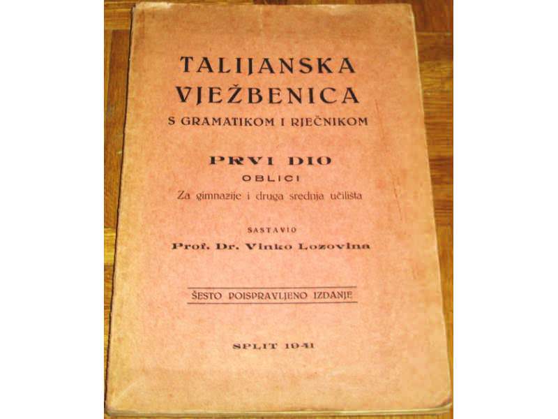 TALIJANSKA VJEŽBENICA 1 - Dr Vinko Lozovina