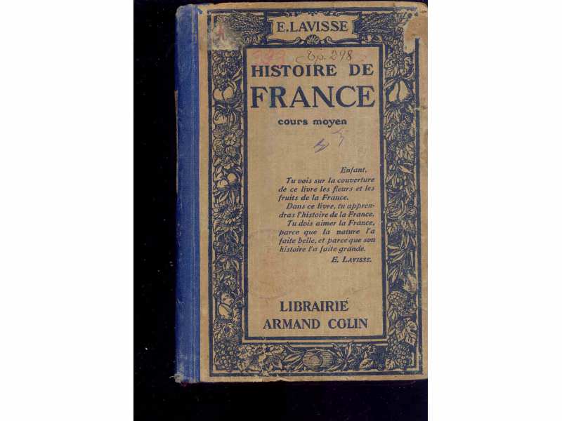 L`HISTORIE DE FRANCE- E.LAVISSE