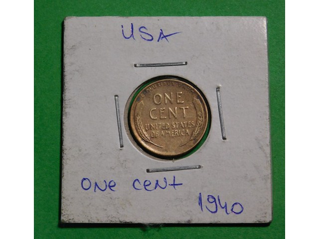 One cent 1940