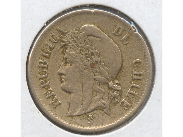 Chile 1 centavo 1873