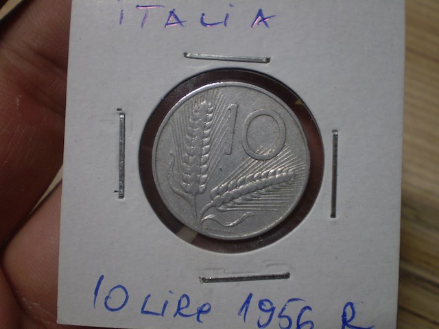 10 lire 1956 - redja kovanica