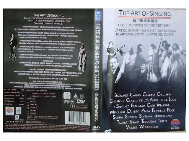 THE ART OF SINGING - GOLDEN VOICES OF THE CENTURY - DVD