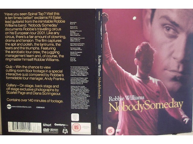 ROBBIE WILLIAMS - NOBODY SOMEDAY - DVD