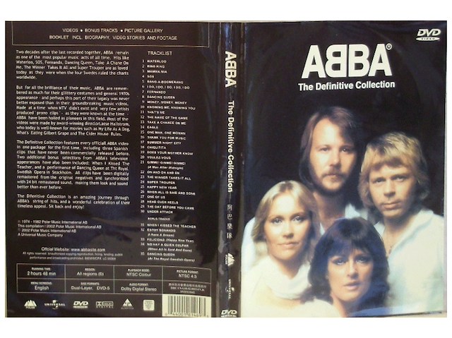 ABBA - THE DEFINITIVE COLLECTION - DVD